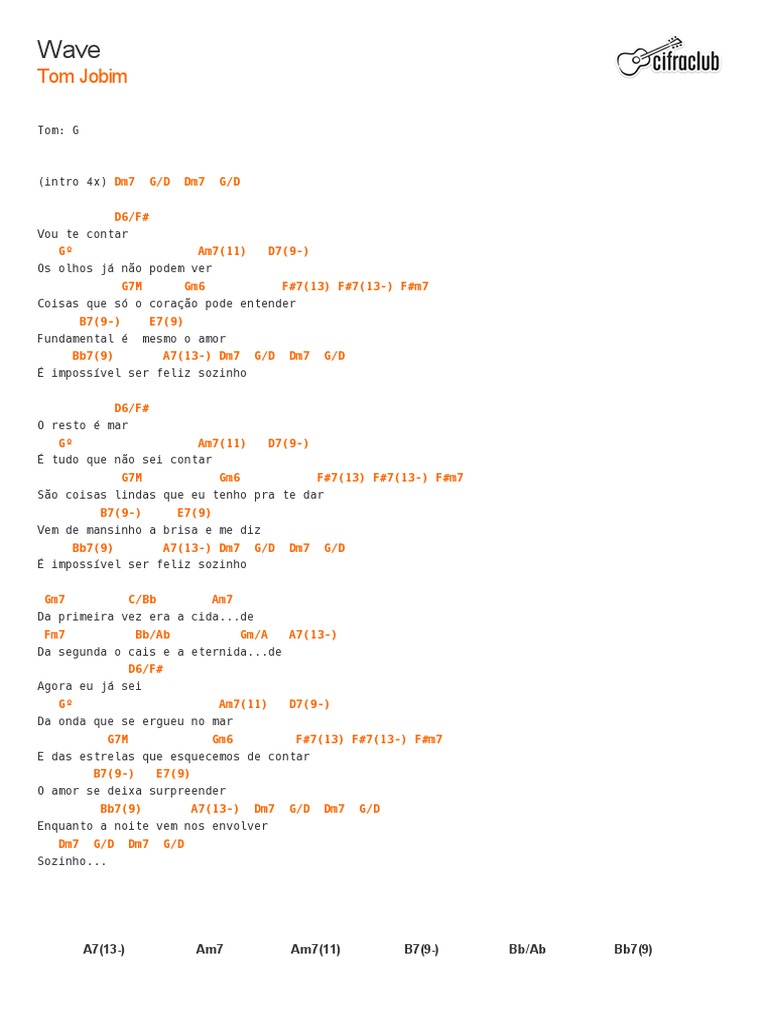 Tom Jobim - Wave | PDF