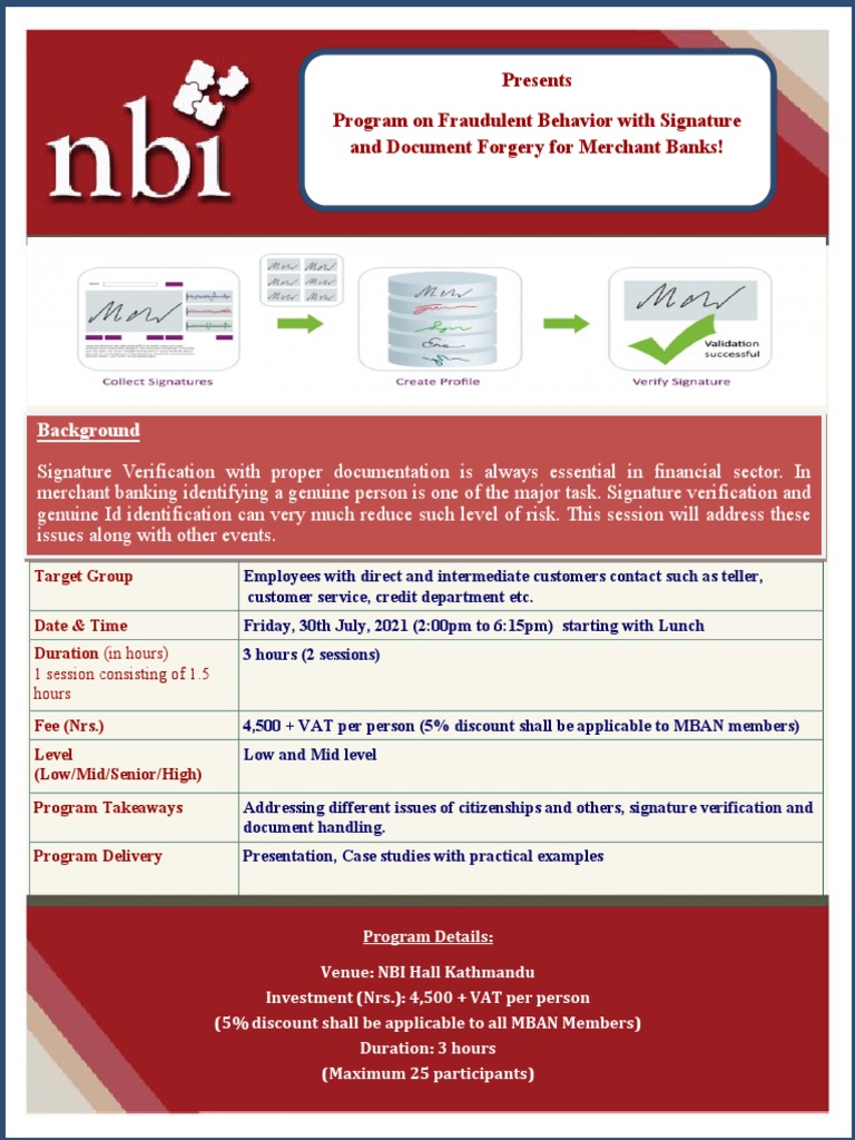 Fraudulent Behavior With Signature and Document Forgery For Merchant ...