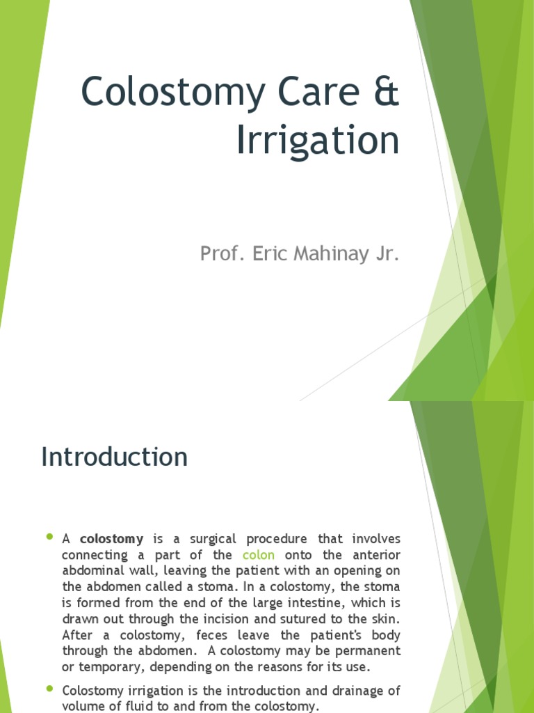 Colostomy Care and Irrigation Guide | PDF | Digestive System | Clinical ...