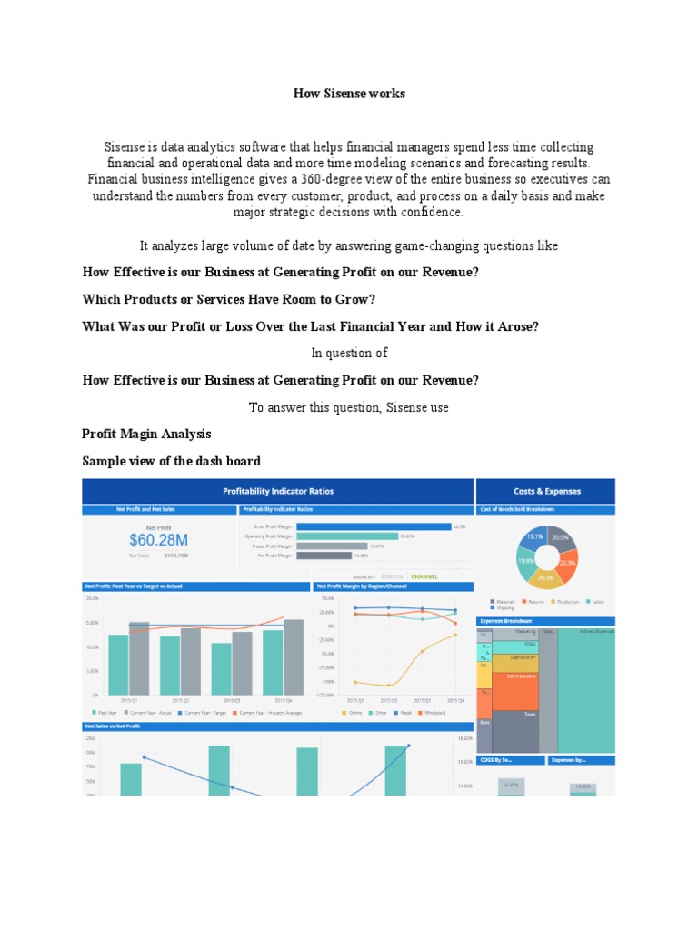 How Sisense Works (REPORT SCRIPT) | PDF | Income Statement | Revenue