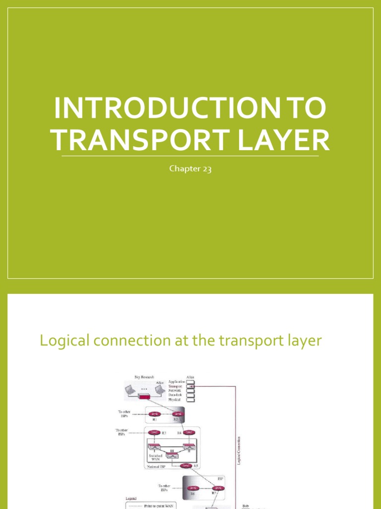 Introduction To Transport Layer | PDF | Port (Computer Networking ...