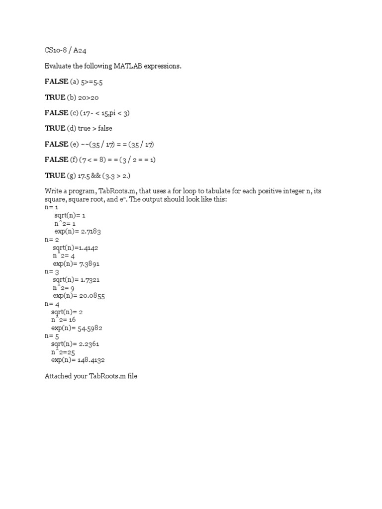 CS10-8 Assignment ControlStructures | PDF