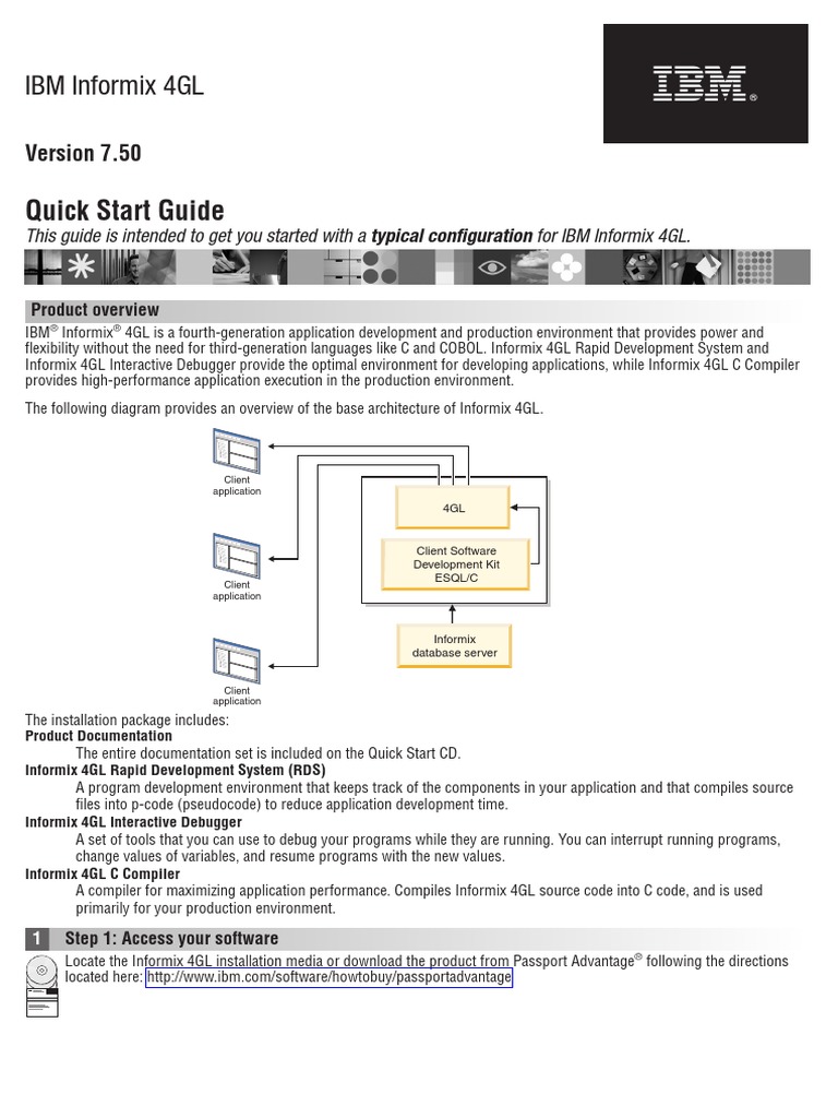 IBM Informix 4GL V7.50 - Quick Start Guide | PDF | Documentation | Compiler
