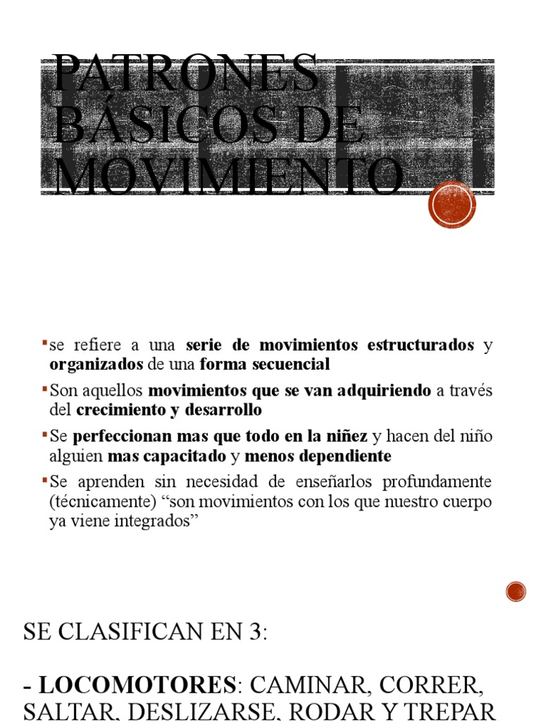 Patrones Básicos de Movimiento | PDF | Corriendo | Pie