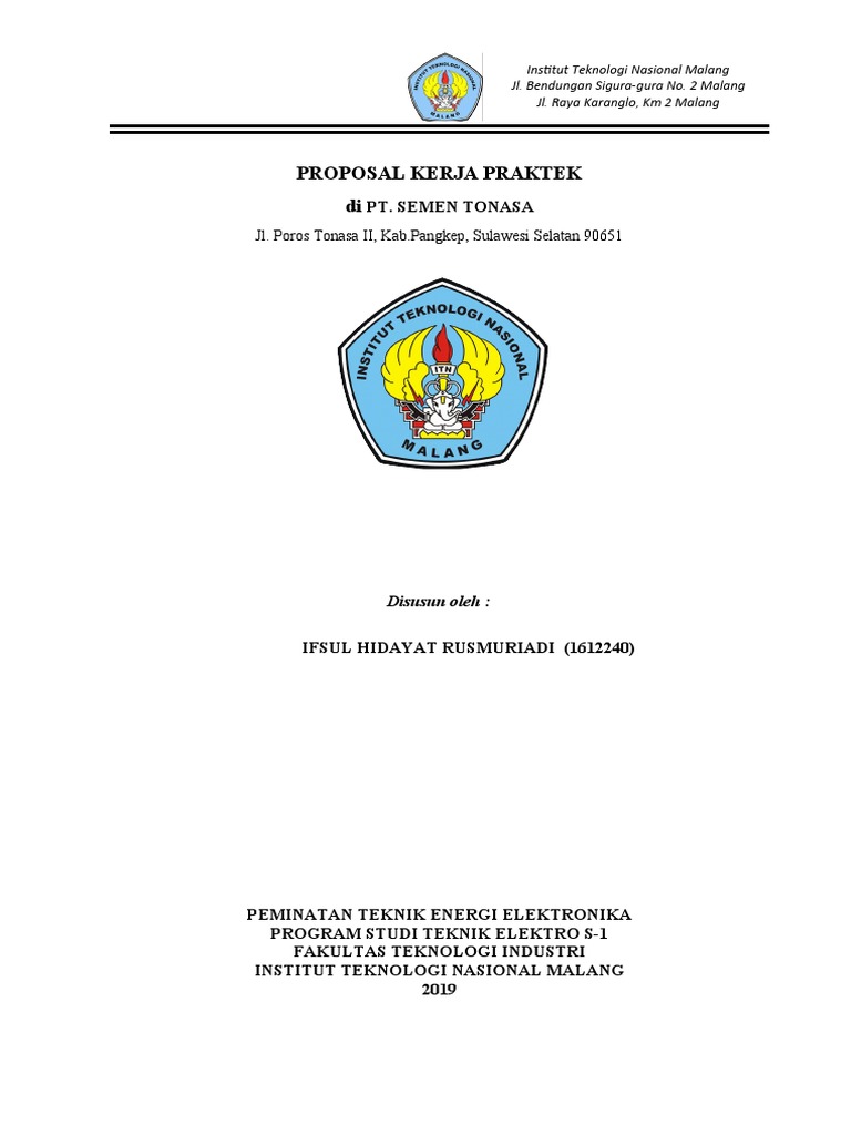 Proposal KP Teknik Elektro | PDF