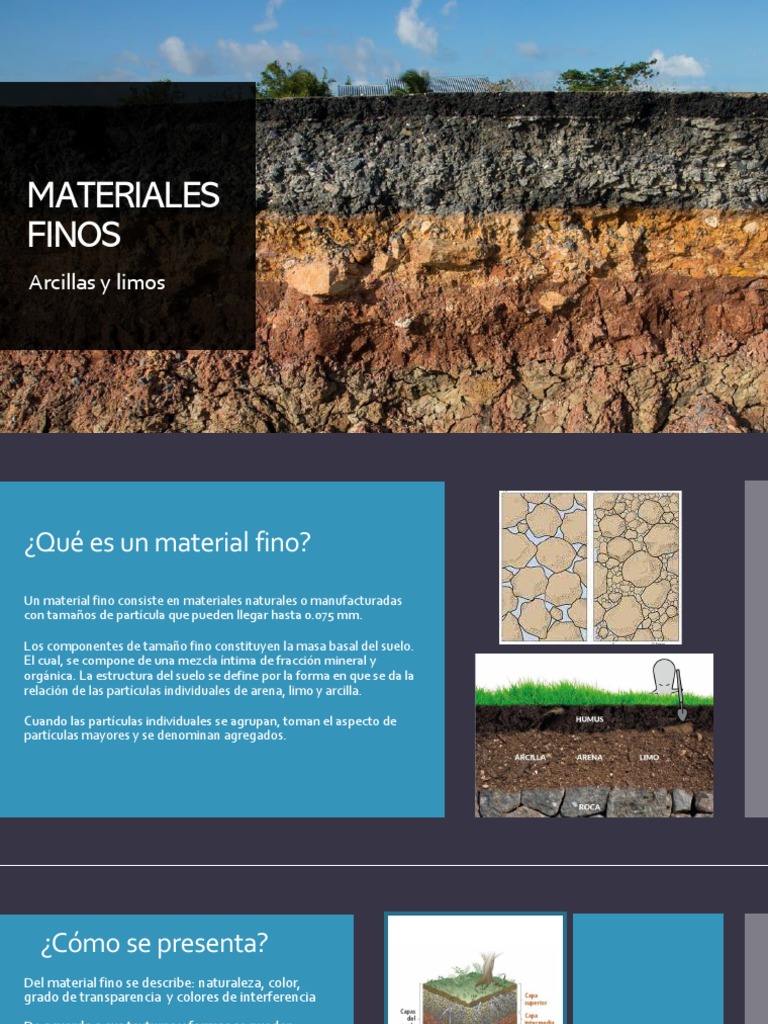 Materiales Finos | PDF | Arcilla | Suelo