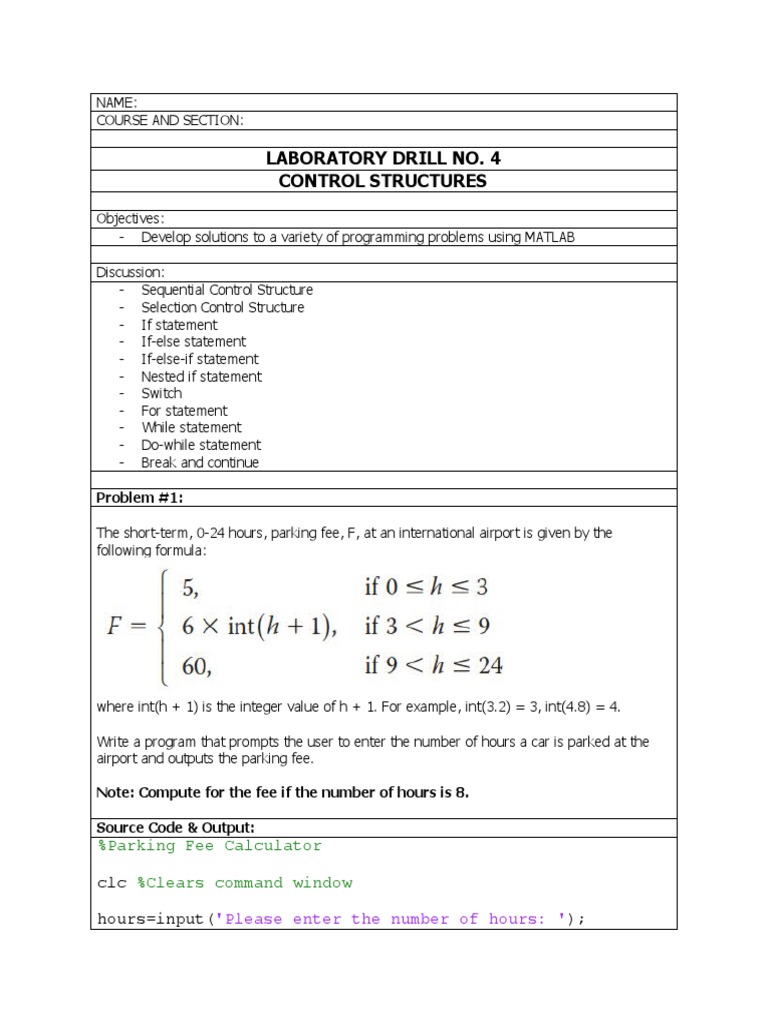 Laboratory Drill 4 (Answer Key) | PDF | Software Development | Computer ...