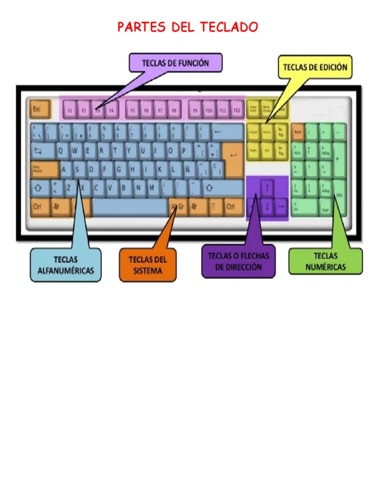 Partes Del Teclado | PDF