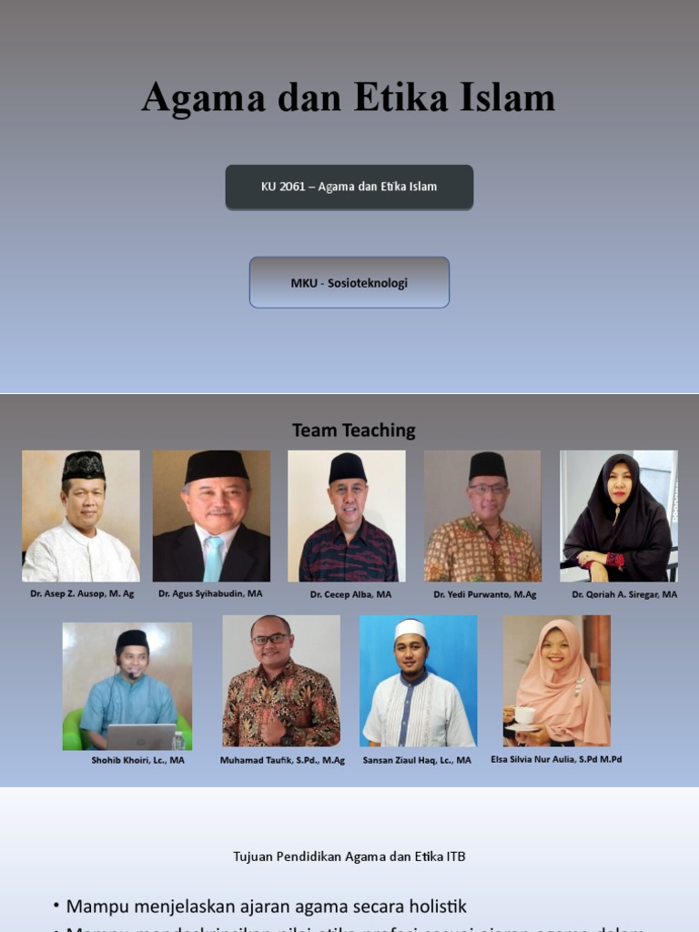 Agama Dan Etika Islam | PDF