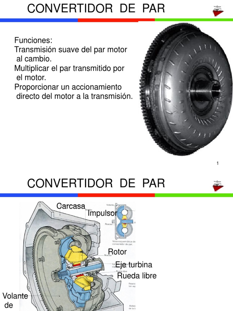 B-Convertidor de Par | PDF | Transmisión (Mecánica) | Embrague