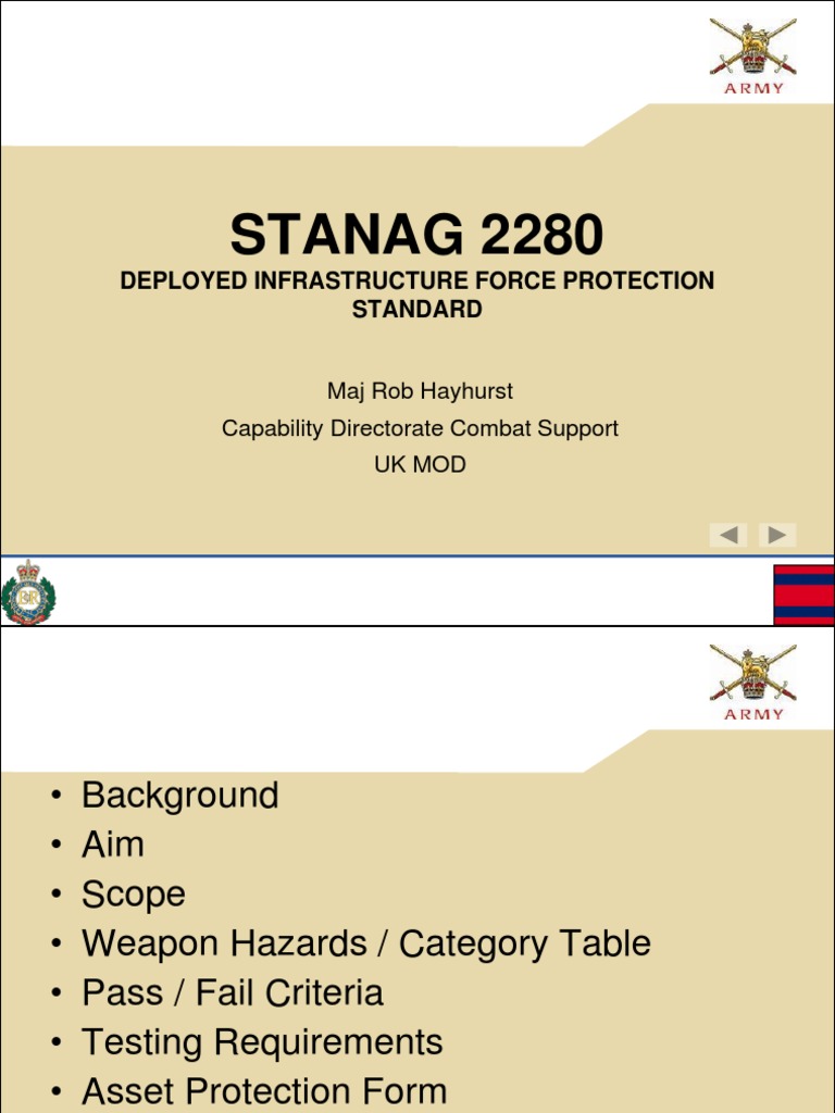 Nu - Stanag 2280 | PDF | Anti Tank Warfare | Mortar (Weapon)