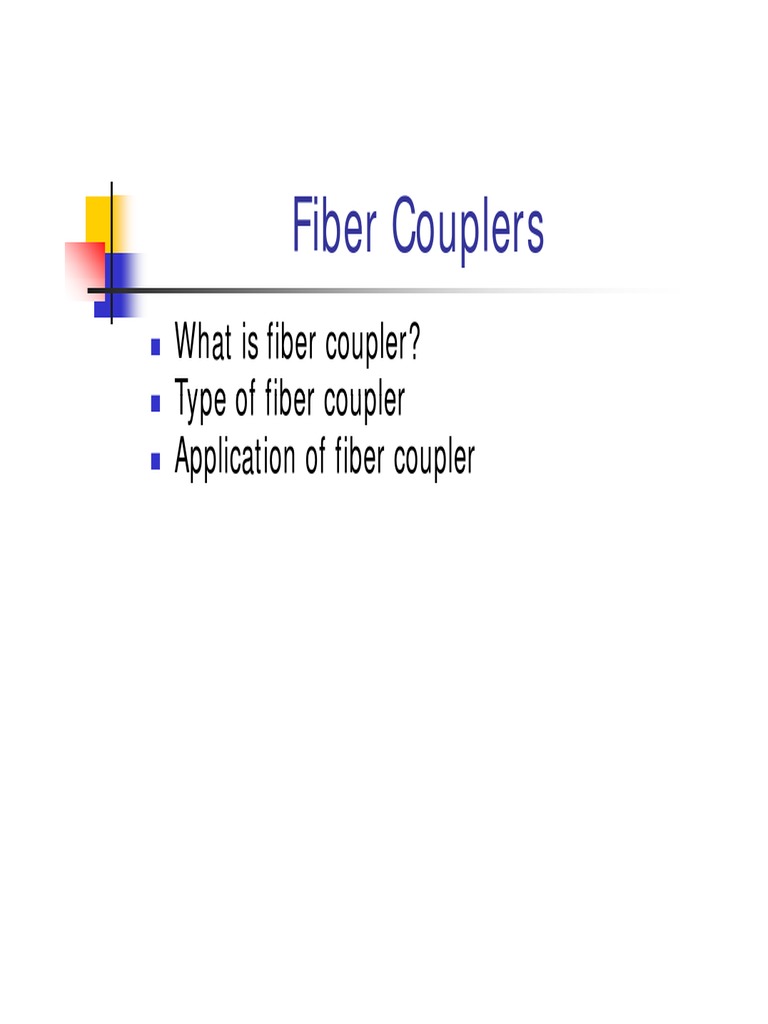 Fiber Coupler UG | PDF | Optical Fiber | Wavelength Division Multiplexing
