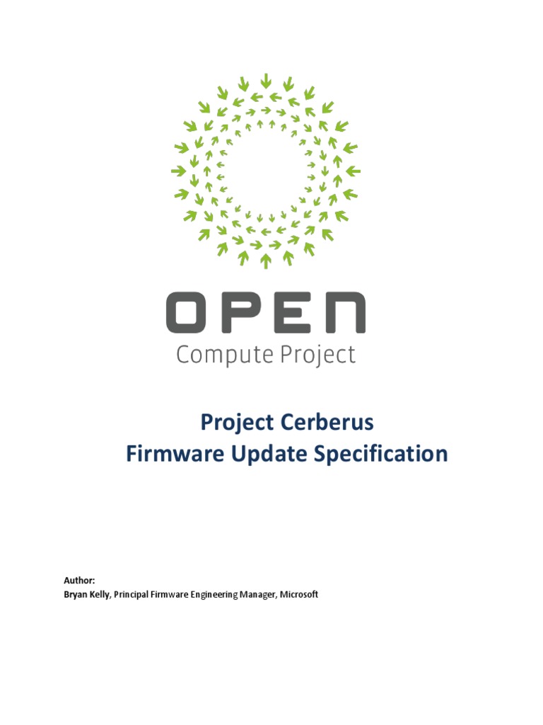 Project Cerberus Firmware Update Specification: Author: Bryan Kelly ...