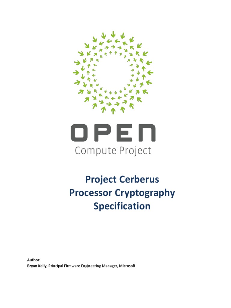 Project Cerberus Processor Cryptography Specification | PDF | Booting | Public Key Cryptography