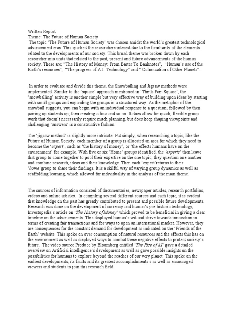 English SBA-Written Report | PDF | Artificial Intelligence ...