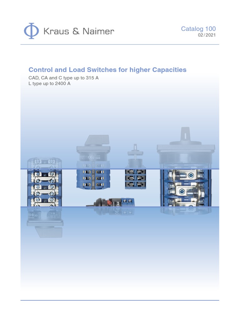 Control and Load Switches For Higher Capacities: Catalog 100 | PDF ...