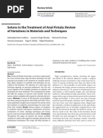 Seton Techniques for Anal Fistulas | PDF | Gastroenterology