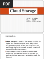 Cloud Storage Ppt-1 | PDF | I Cloud | Cloud Computing