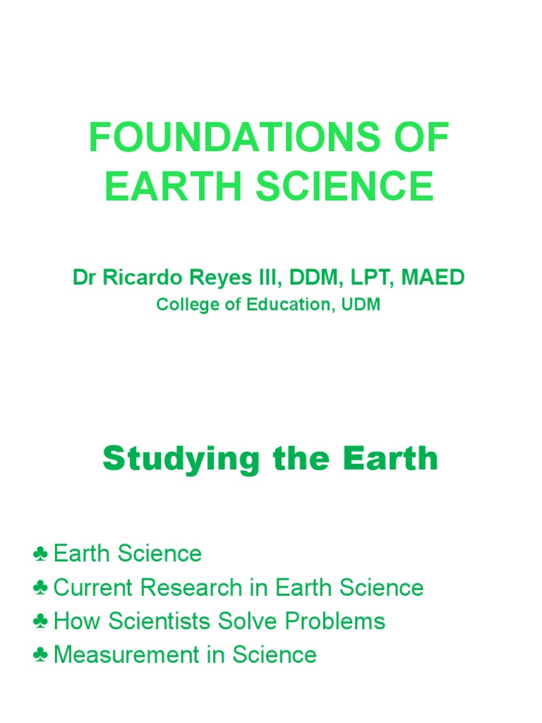 Unit - 1 - Foundations of Earth Science | PDF | Atoms | Matter