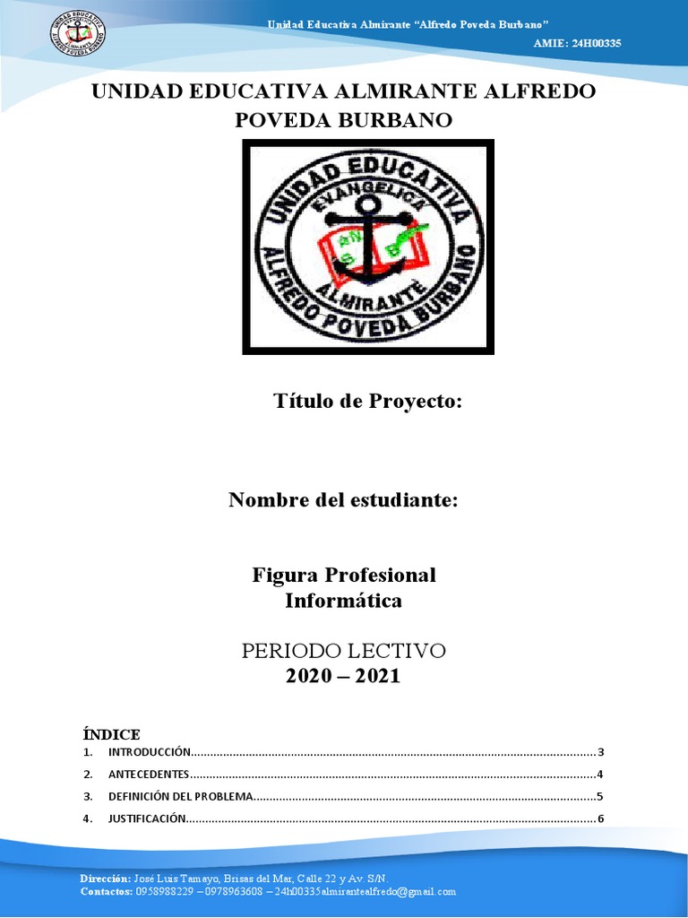 Formato de Proyectos | PDF