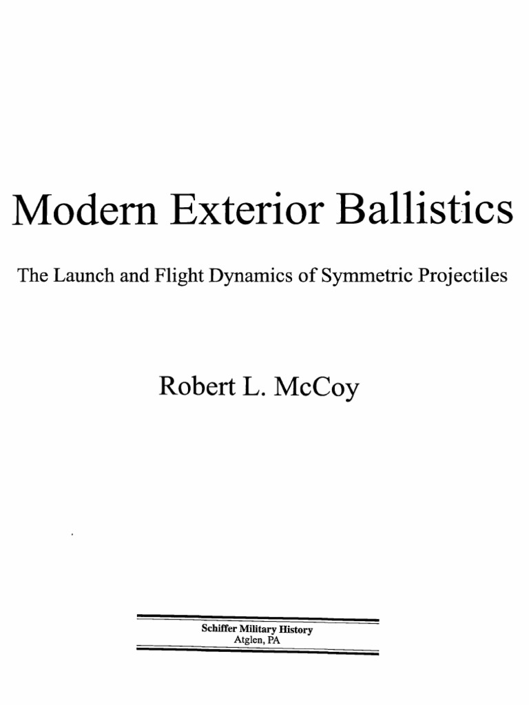 Modern Exterior Ballistics | PDF