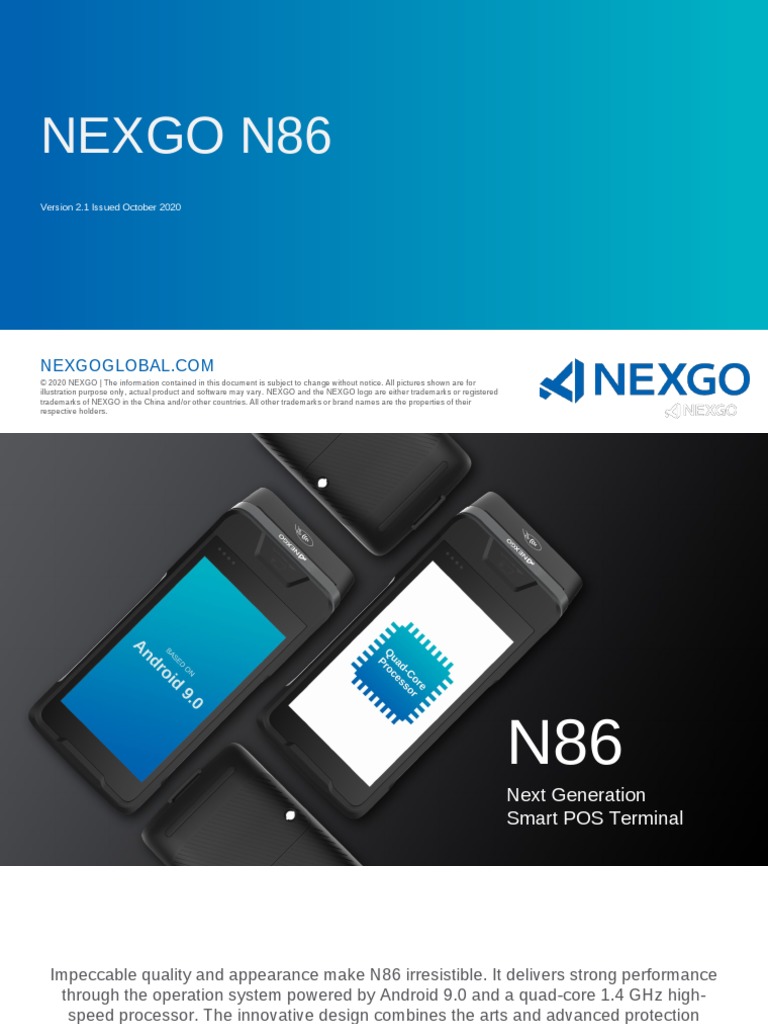 NEXGO Products-N86 | PDF | Barcode | Computing