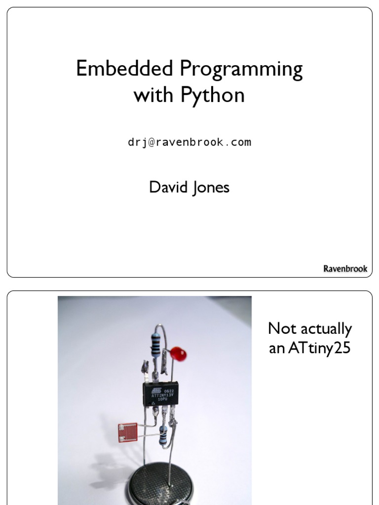 Embedded Programming With Python: David Jones | PDF | Computer Hardware ...