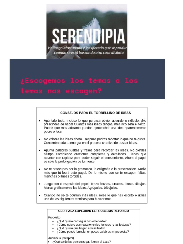 Escoger El Tema | PDF