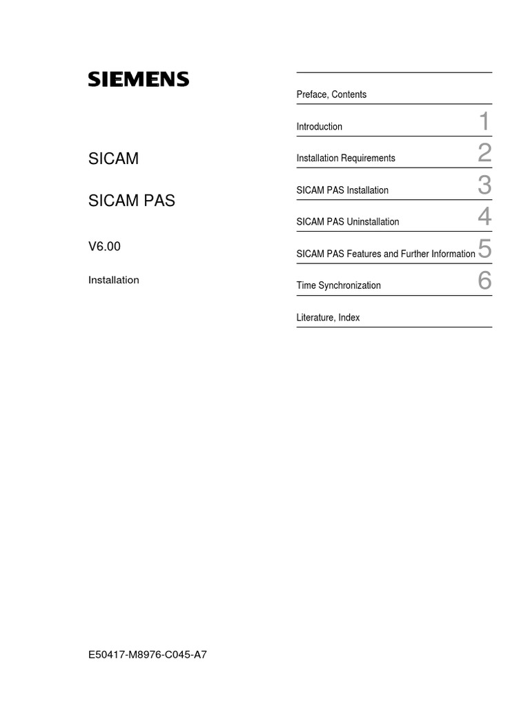 Sicam Pas Installation PDF Free | PDF | Installation (Computer Programs) | Operating System