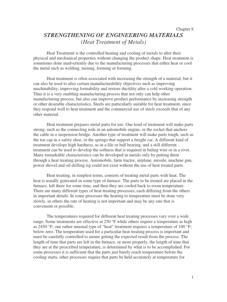 Strengthening of Engineering Materials: (Heat Treatment of Metals ...