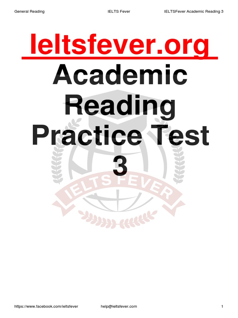 Academic Reading Practice Test 3 | PDF | International English Language ...