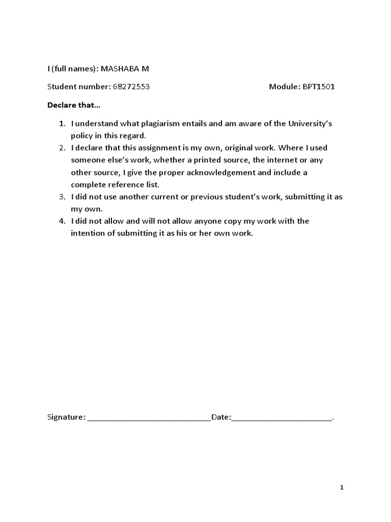 Bpt1501 Assignment 3 | PDF | Teachers | Learning