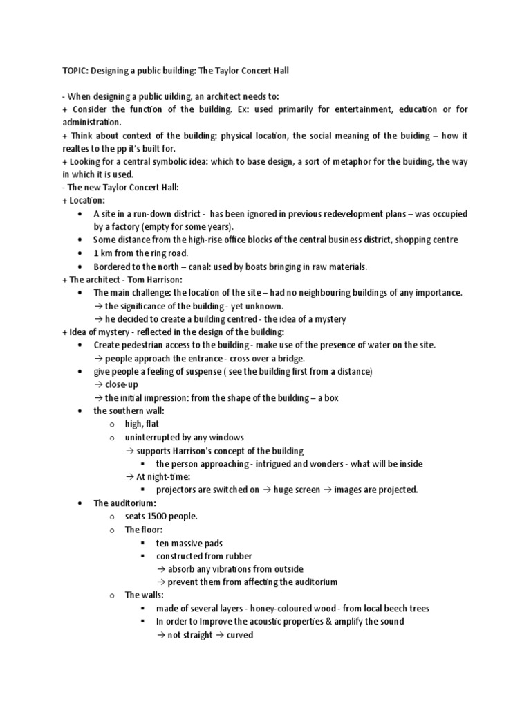 Template For Listening Note-Taking | PDF | Building