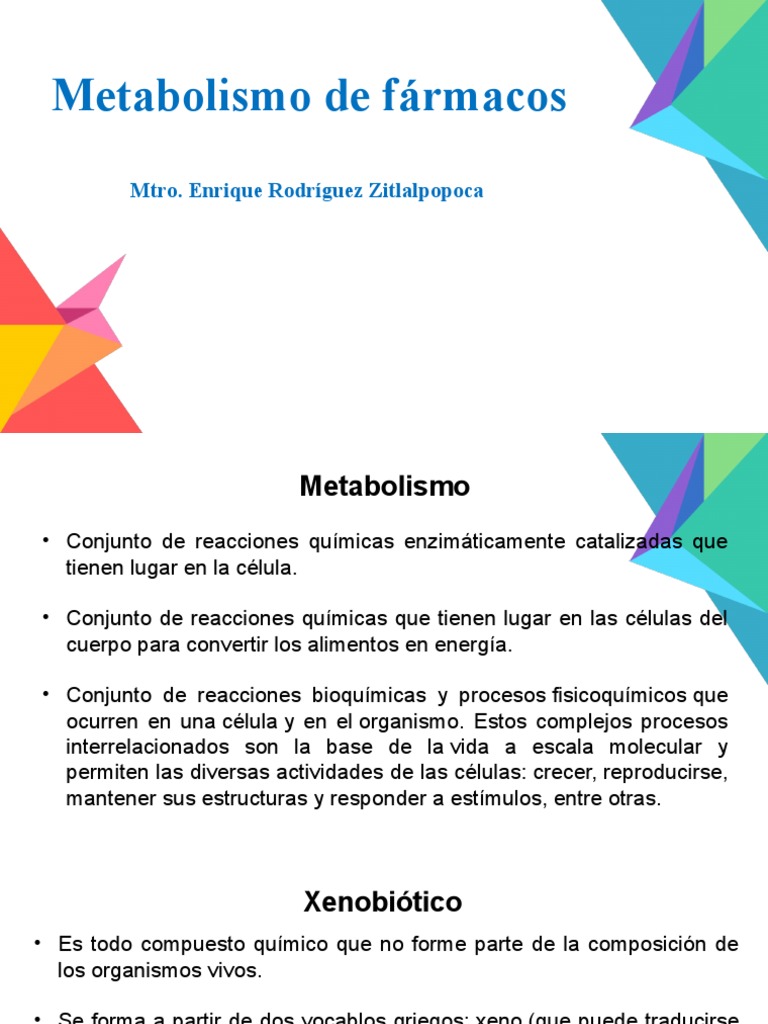 Metabolismo de Fármacos | PDF | Citocromo P450 | Biotransformación