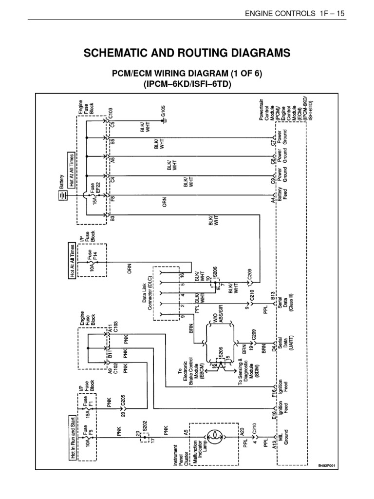 Schematic and Routing Diagrams: Pcm/Ecm Wiring Diagram (1 of 6) (IPCM ...