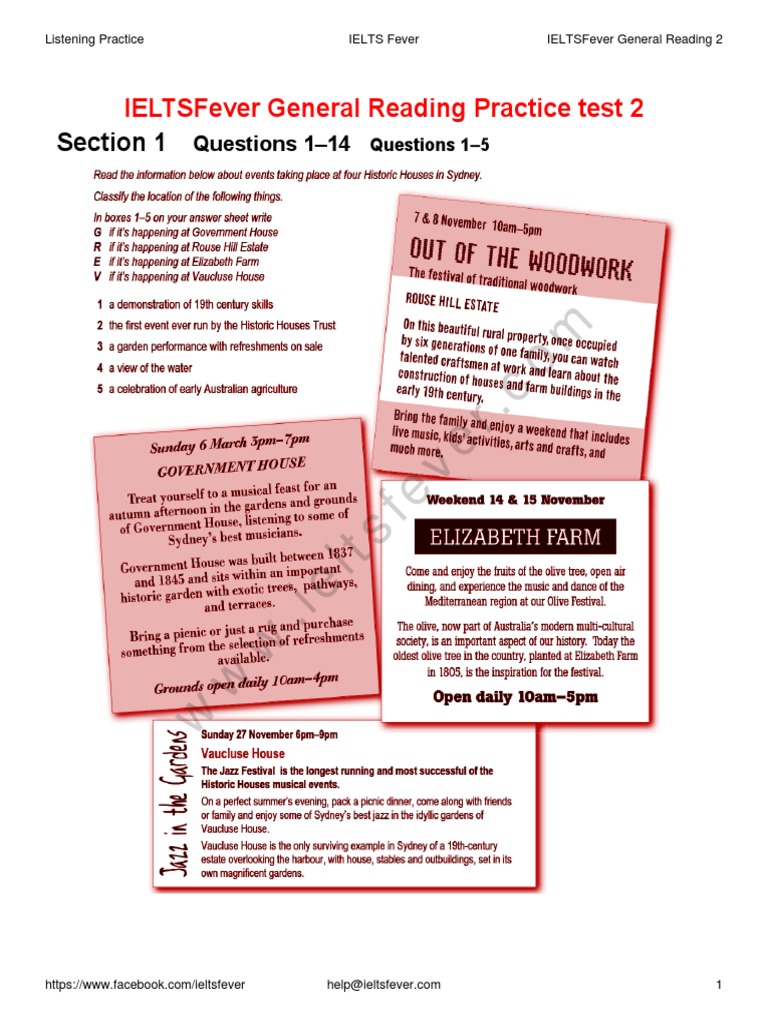Ieltsfever General Reading Practice Test 2 PDF | PDF