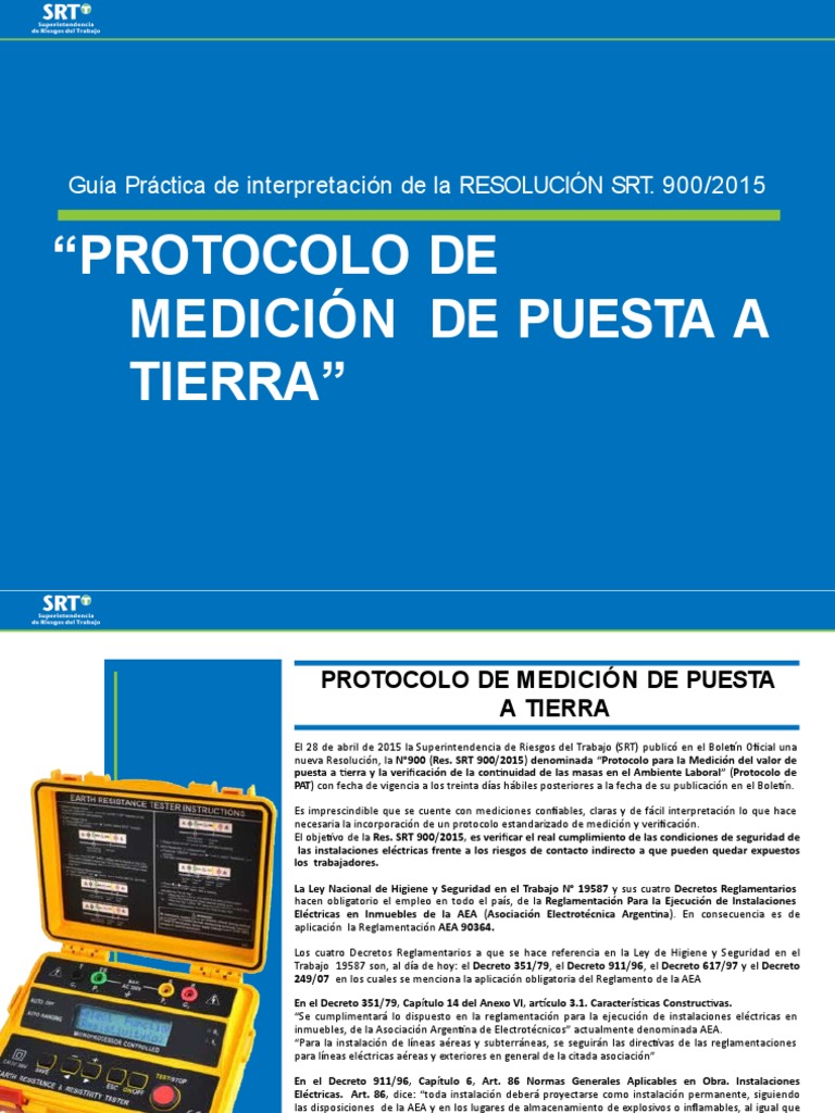 Protocolo de Puesta A Tierra | PDF | Corriente eléctrica | Transformador