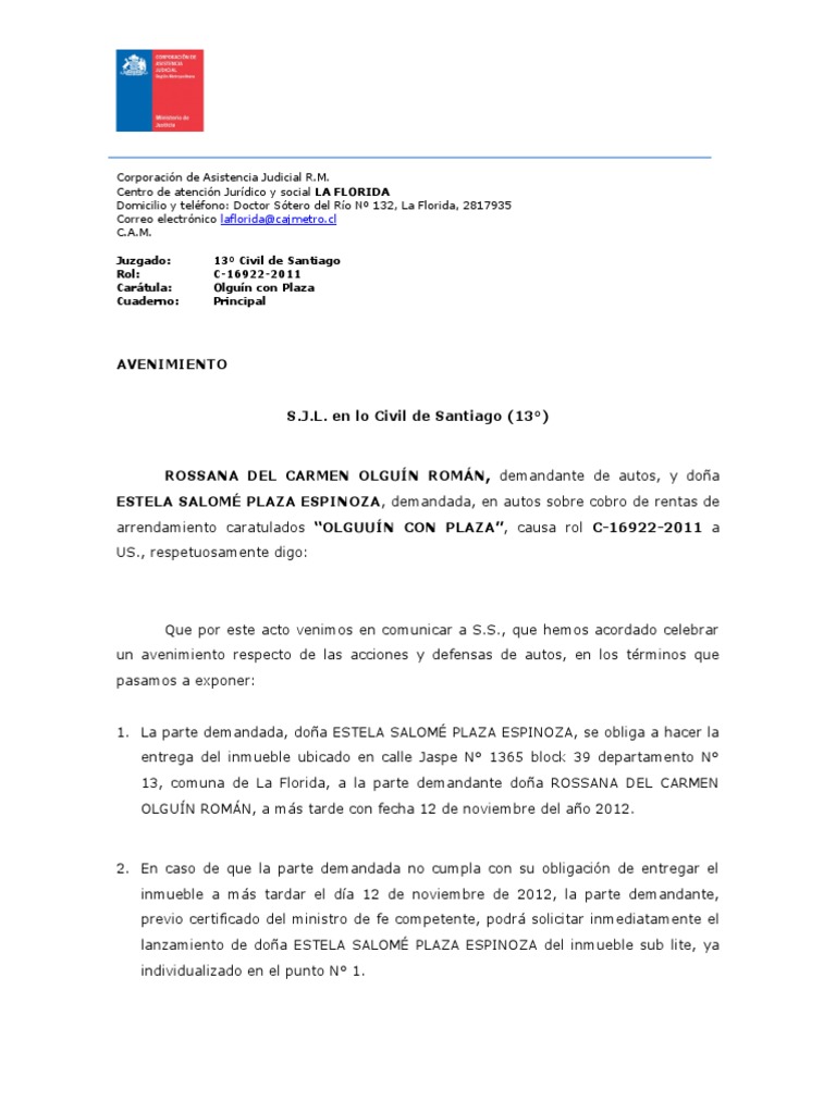 Avenimiento Olguin | PDF