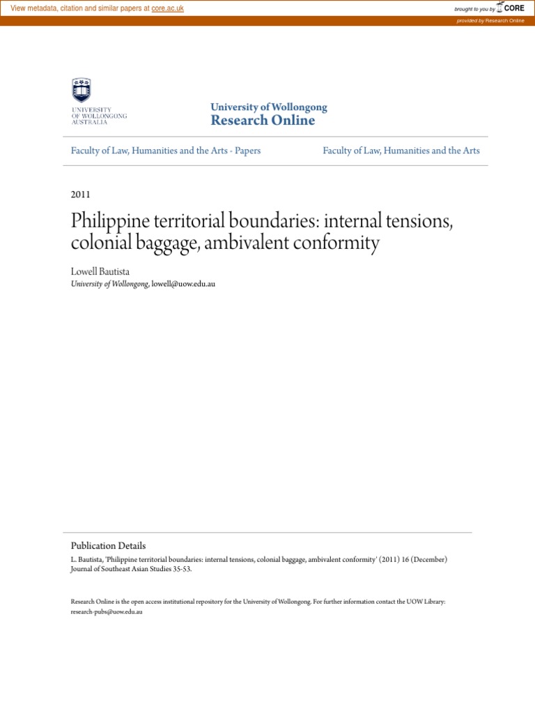 Philippine Territorial Boundaries Disputes | PDF | Territorial Waters ...