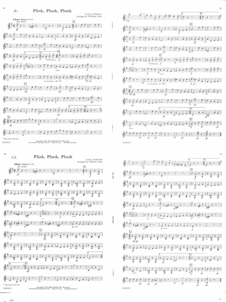 Plink Plank Plunk | PDF