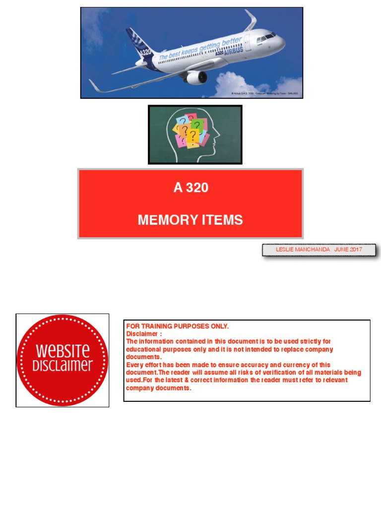 Memory Items Left-Right Seat V3 | Download Free PDF | Takeoff | Flap ...