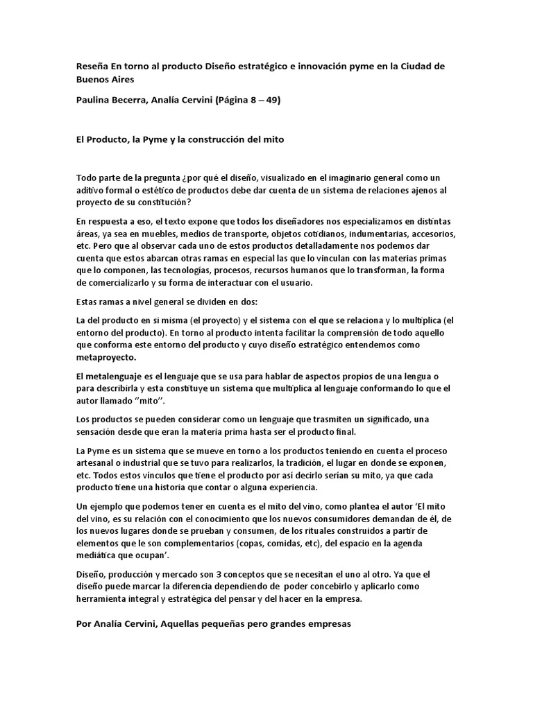 Diseño estratégico y modelo IMDI en PYMEs | PDF | Diseño | Pequeñas y ...