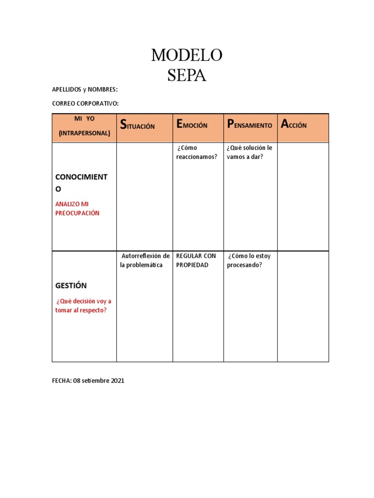 Modelo Sepa | PDF