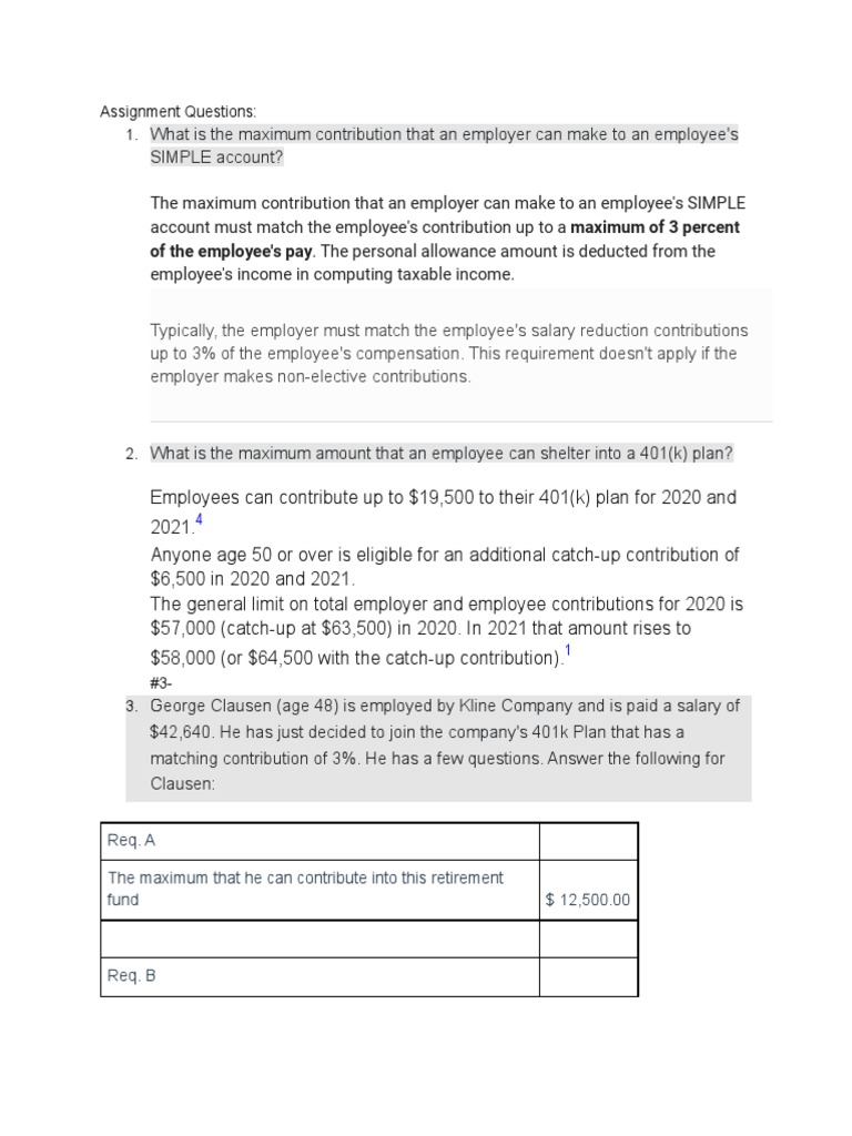Payroll Assignment 7 2021 | PDF