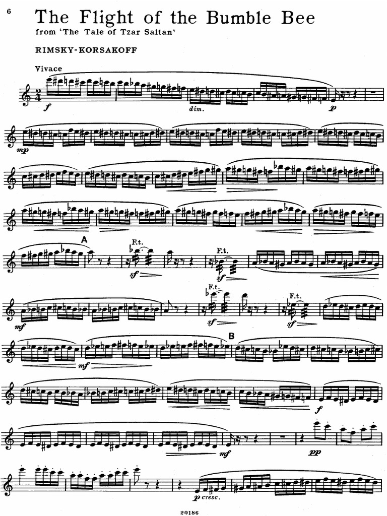 Rimsky Korsakov El Vuelo Del Moscardon | PDF