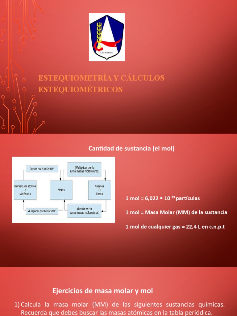 2°MEDIO PAUTA CORRECCIÓN GUÍA N°2 Mol y Calculo Estequiometrico | PDF ...