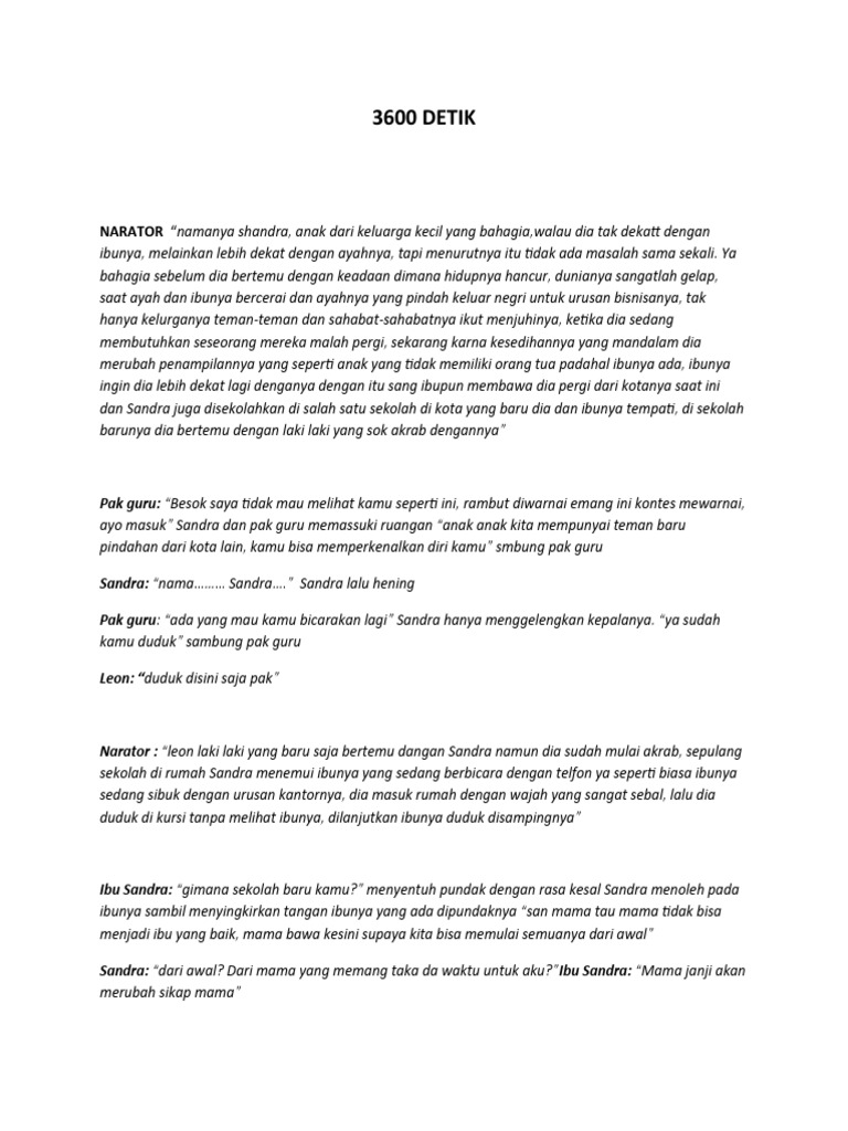 3600 DETIK Naskah | PDF