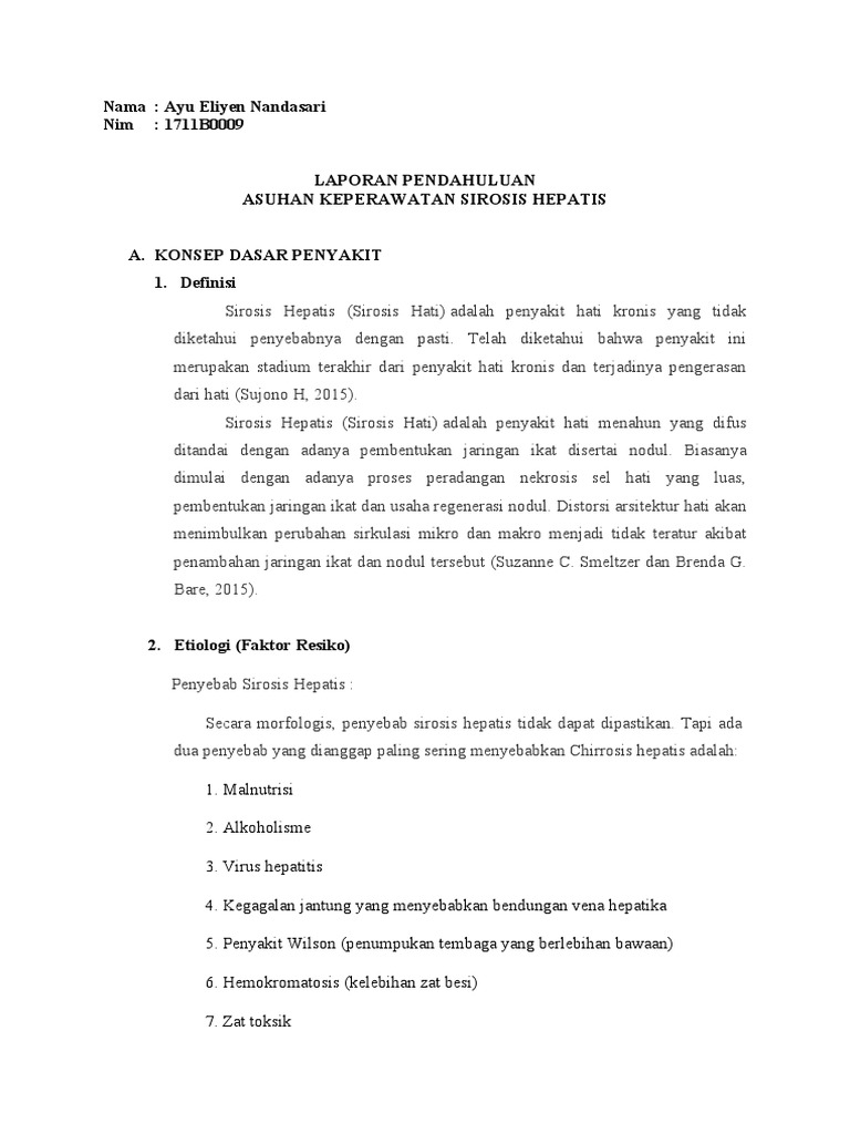 LP SIROSIS HEPATIS Ayu | PDF