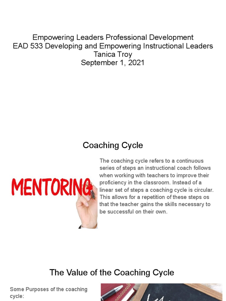 Ead 533empowering Leaders Professional Development | PDF