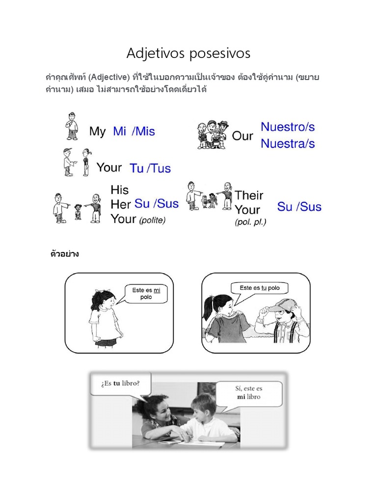 014 - Adjetivos Posesivos ESP | PDF